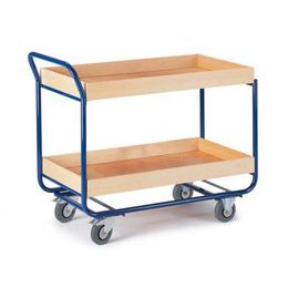 ROLLCART Etagenwagen, m. Hochrand, 2 Etagen, 31 kg