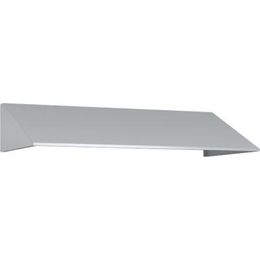 Schr&auml;gdachaufsatz f&uuml;r C+P Schlie&szlig;fachschrank Resisto, Neigung von 26&deg;, B 1148 x T 540 x H 230 mm, Stahl, lichtgrau RAL 7035