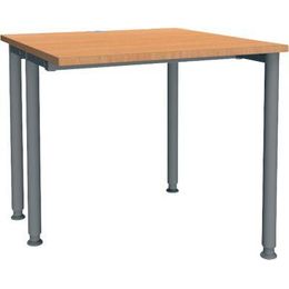 Sch&auml;fer Shop Sch&auml;fer Shop Genius Schreibtisch MODENA FLEX, Breite 800 mm, einseitig verk&uuml;rzt, Buche/anthrazit