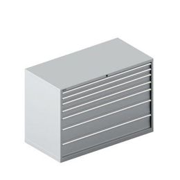 Sch&auml;fer Shop Sch&auml;fer Shop Select Schubladenschrank WSK 78&ndash;36 E, Stahl, 7 Sch&uuml;be, 75 kg Traglast, B 1431 mm x T 725 mm x H 1000 mm, wei&szlig;alu/wei&szlig;alu