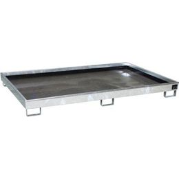 Bauer Regalwanne RW 2200-1 PE, mit PE-Einsatz, lackiert, L 2165 x B 1315 x H 230 mm, feuerverzinkt