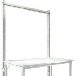 Manuflex Aufbauportal, Grundtisch STANDARD Arbeitstisch-/Werkbanksystem UNIVERSAL/PROFI, 1500 mm, lichtgrau