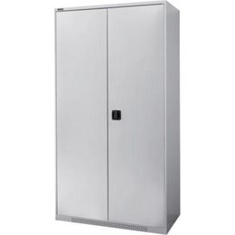 Sch&auml;fer Shop Sch&auml;fer Shop Genius Fl&uuml;gelt&uuml;renschrank FS, Stahl, mit Bel&uuml;ftungsl&ouml;chern, B 1055 x T 520 x H 1950 mm, 5 OH, Wei&szlig;alu/Wei&szlig;alu, bis 500 kg