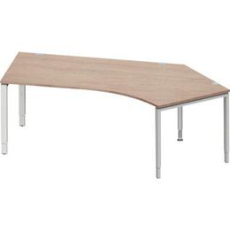 Sch&auml;fer Shop Sch&auml;fer Shop Genius Winkelschreibtisch MODENA FLEX 135&deg;, Ansatz rechts, B 2165 mm, Eiche-Dekor
