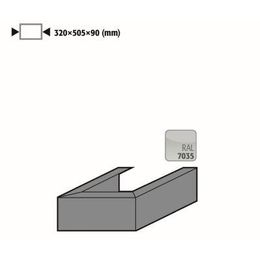 Adapter f&uuml;r ASECOS Sicherheitsschr&auml;nke der S-30 Serie, f&uuml;r Umluftfilteraufsatz