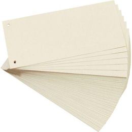 Herlitz&reg; Trennstreifen, B 105 x T 242 x H 22 mm, Recycling-Karton, 2-fach-Lochung, chamoisgelb, 100 St&uuml;ck