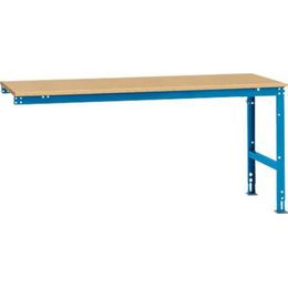 Manuflex Ansatztisch UNIVERSAL Standard, Tischplatte Multiplex, 2000x1000, lichtblau