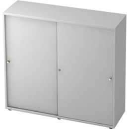 Schiebet&uuml;renschrank TOPAS LINE, 3 OH, lichtgrau/lichtgrau