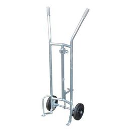 Bauer Fasswagen FP-V, Stahl verzinkt, 350 kg Tragf&auml;higkeit, f&uuml;r 200 l Stahlspundf&auml;sser, Vollgummireifen