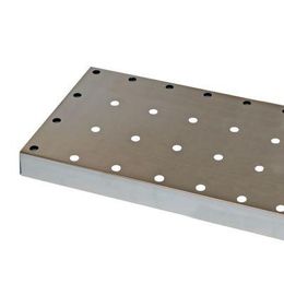 Lochblecheinsatz Standard f&uuml;r ASECOS Chemikalienschr&auml;nke der CS und CX Serie, Stahlblech, B 731 x T 412 x H 41 mm, bis 60 kg
