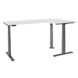Sch&auml;fer Shop Sch&auml;fer Shop Genius Winkelschreibtisch Modena Flex, elektrisch h&ouml;henverstellbar, 90&deg; Winkel, T-Fu&szlig;, B 2000 mm, wei&szlig;/anthrazit