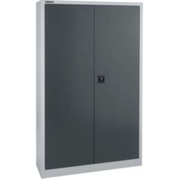 Sch&auml;fer Shop Sch&auml;fer Shop Select Materialschrank MS 2412, H 1935 mm, Leergeh&auml;use, wei&szlig;aluminium RAL 9006// RAL 7016 anthrazitgrau