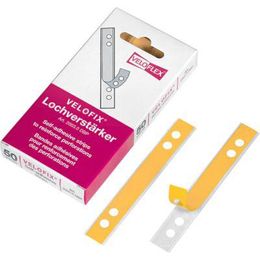 Veloflex Lochverst&auml;rker, PVC, selbstklebend, 50 St&uuml;ck, glasklar