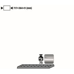 Lochblecheinsatz Standard f&uuml;r ASECOS Sicherheitsschr&auml;nke der UB90 Serie, Edelstahl 1.4016, B 717 x T 364 x H 9 mm, bis 75 kg