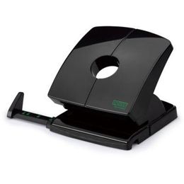 Locher Novus B230 re+new, 2-fach Lochung 80 mm, f&uuml;r 30 Blatt, Anschlagschiene + Anzeige, Vollmetall/Recyclat