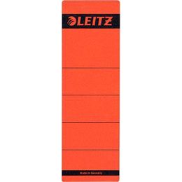 R&uuml;ckenschild Leitz&reg;, R&uuml;ckenbreite 80 mm, selbstklebend, 10 St&uuml;ck, rot