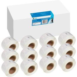 G&G Etiketten G&G, kompatibel zu Dymo 99010/s0722370, 12x130 St&uuml;ck, abl&ouml;sbar, B 89 x H 28 mm, wei&szlig;