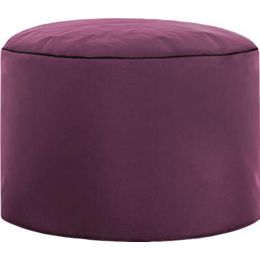Hocker DotCom scuba&reg;, f&uuml;r Sitzsack Swing, abwaschbar, Innenseite PVC-beschichtet, aubergine