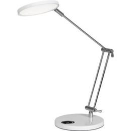 Hansa LED Tischleuchte Spark, 4000 K, 12 W, dimmbar, Memoryfunktion, 600 lm, wei&szlig;