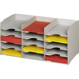 PAPERFLOW Sortierstation, DIN A4, Polystyrol, grau