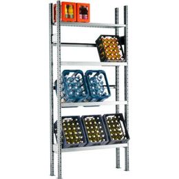 Sch&auml;fer Shop Getr&auml;nkekistenregal, Grundfeld, 2278 x 1055 x 300 mm