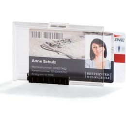 Durable Kartenhalter Pushbox Duo, Kunststoff, f&uuml;r bis zu 2 Karten pro Kammer, 10 St.