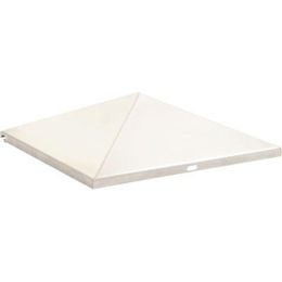 V-Part Deckel f&uuml;r Ascher-Papierkorb Pyramide, geschlossen, pyramidenf&ouml;rmig, Edelstahl, B 365 x T 345 x H 95 mm, edelstahl