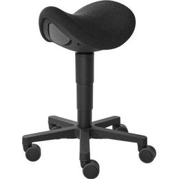 bimos Sattelhocker, Sattelsitz, 3D-Sitzdynamik, Sitzh&ouml;he 540-800 mm, Universalrollen &Oslash; 65 mm, schwarz