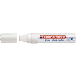 Kreidemarker Edding 4090 4-15mm, 5 x wei&szlig;