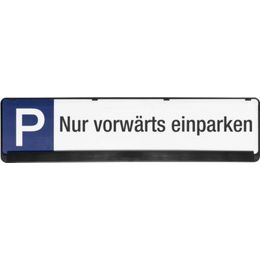 Parkplatzschild, nur vorw&auml;rts einparken