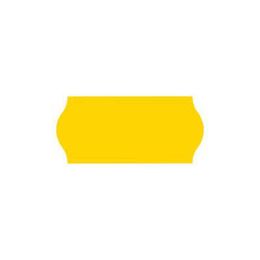Etiketten mit Wellenrand, 26 x 12 mm, 10 Rollen, gelb (permanent)