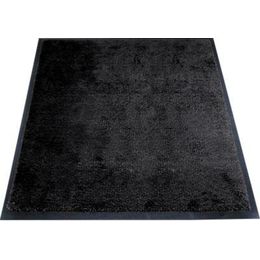 Schmutzfangmatte miltex Eazycare Style, eckig, antistatisch, UV-best&auml;ndig, waschbar, High-Twist-Nylon & Niltrilgummi, 750 x 850 mm, tiefschwarz