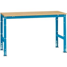 Manuflex Grundtisch UNIVERSAL Standard, Tischplatte Multiplex, 1500x800, lichtblau