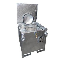 Sammelbeh&auml;lter Bauer ASB 250, Stahlblech, Innentank feuerverzinkt, stapelbar, abschlie&szlig;bar, B 790 x T 815 x H 830 mm