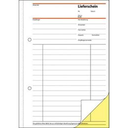 Formularbuch Set Sigel T1229, 2 x Lieferscheine SD011, A5, 4 x 40 Blatt, selbstdurchschreibend + gratis Notizbuch SN200, A5, 200 Seiten, kariert