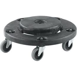 Rubbermaid Fahrgestell Brute f&uuml;r Container 75/121/166/208 l, rund, Polyethylen, schwarz