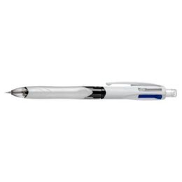 Vierfarbkugelschreiber BIC&reg; 4 Colours&reg; 3+1 HB, dokumentenecht, inkl. Ersatzminen, grau/wei&szlig;