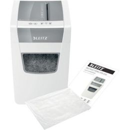 Leitz IQ Home Office Slim Aktenvernichter P4, Partikelschnitt 4 x 28 mm, 23 l, 10 Blatt Schnittleistung, Anti-Papierstau-Technologie, wei&szlig;