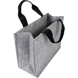Laptoptasche Sigel Desk Sharing Bag Basic M, f&uuml;r Laptops bis 15,4&Prime;, 2 gro&szlig;e F&auml;cher/2 Seitenf&auml;cher, Tragegriffe, Schultergurt, Kunstfilz, hellgrau