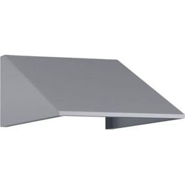Schr&auml;gdachaufsatz f&uuml;r C+P Schlie&szlig;fachschrank Resisto, Neigung von 26&deg;, B 396 x T 640 x H 230 mm, Stahl, wei&szlig;aluminium RAL 9006