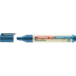 Edding 32 Flipchartmarker, nachf&uuml;llbar, 10 Stk., blau