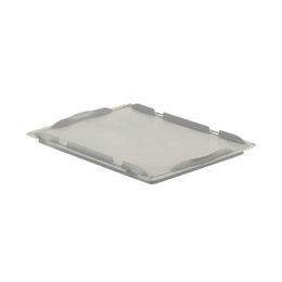 Sch&auml;fer Shop Auflagedeckel D43 f&uuml;r Kasten im EURO-Ma&szlig; LTB/ELB, 400 x 300 mm, grau