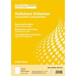 Sch&auml;fer Shop Sch&auml;fer Shop Select Universal-Etiketten, wiederabl&ouml;sbar, 210 x 148 mm, 50 St&uuml;ck