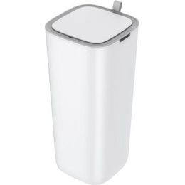 EKO Morandi Smart Sensor-Abfalleimer, Kunststoff, Touch-Bedienfeld, geruchsabdichtend, B 271 x T 271 x H 591 mm, 30 Liter, wei&szlig;
