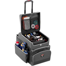 Reinigungswagen Rubbermaid&reg; Quick Cart, klein, Volumen 30 l, Innenf&auml;cher, Teleskopgriff, L 419 x B 363 x H 432 mm, Hochleistungs-Kunststoff, dunkelgrau