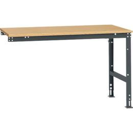 Manuflex Ansatztisch UNIVERSAL Standard, Tischplatte Multiplex, 1500x1000, anthrazit