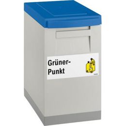 Modul-Sammelbox WSB grau, Deckel blau
