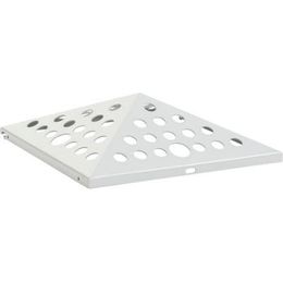V-Part Deckel f&uuml;r Ascher-Papierkorb Pyramide, offen, pyramidenf&ouml;rmig, Edelstahl, B 365 x T 345 x H 95 mm, silber