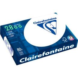 Papier Clairefontaine CLAIR2800, DIN A4, 80 g/m&sup2;, hochwei&szlig;, 2500 Blatt