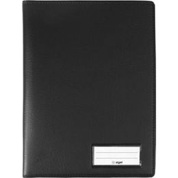 Einband f&uuml;r Formularb&uuml;cher Sigel EF510, DIN A5, Stifteschlaufe, Einstecktaschen, ohne Inhalt, PU, schwarz